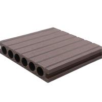 China Hotel Balcony Hollow Wood Plastic Composite Flooring Modern Design 25mm Thickness for sale