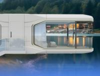 China Farmhouse Luxury Portable Space Capsule Hotel Steel Structure 20ft Container House for sale