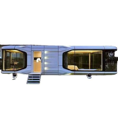 China Self-Sustainable Farmhouse Capsule House Luxury Aluminum Alloy Prefab with Voice Control 3 Year Warranty for sale