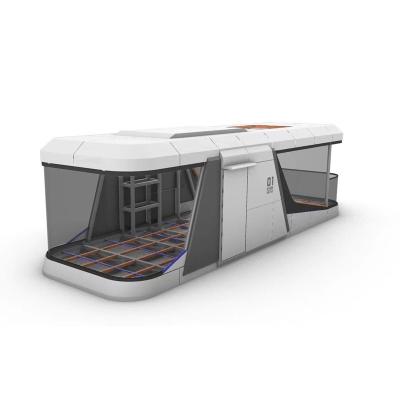 China Prefabricated Capsule Room Hotel Postmodern Design Steel Container House 3 Year Warranty for sale