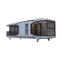 China Farmhouse Prefabricated Luxury Hotel Foldable Modern Capsule Camping House 20ft Steel for sale
