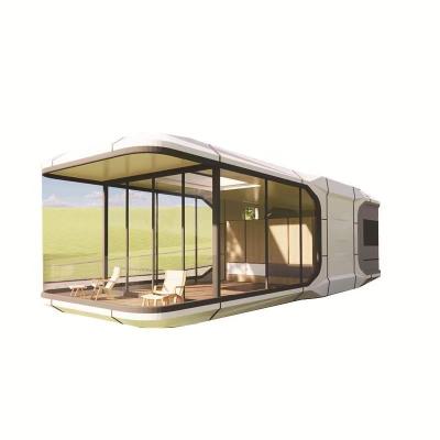 China Hotel Modular Steel Mini Prefab House with Bathroom Kitchen 20ft Outdoor Living for sale