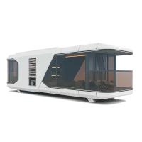 China Hotel Modular Steel Mini Prefab House with Bathroom Kitchen 20ft Outdoor Living for sale