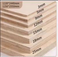 China Customized Waterproof Marine Melamine Laminated Plywood 3mm-21mm E1 Grade for Hotel Decoration for sale