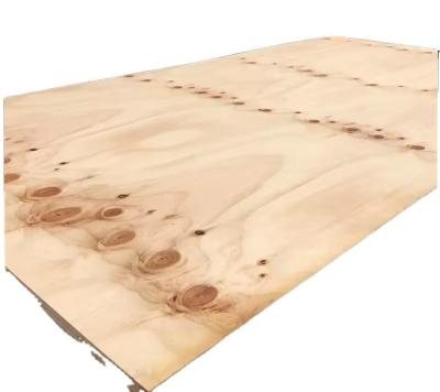 China 18mm 3/4 Double-Sided Decoration Pine Plywood Sheet 1220x2440mm for Roofing and Outdoor Wall for sale