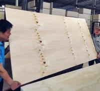 China 18mm 3/4 Double-Sided Decoration Pine Plywood Sheet 1220x2440mm for Roofing and Outdoor Wall for sale