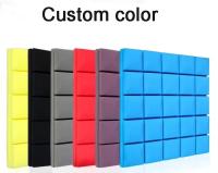 China Custom Color Acoustic Foam Panels 50mm Sound Insulation Wall Panels for Home Decor for sale