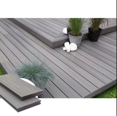 China Wood Plastic Composite Decking Floor 22mm Thickness Waterproof Outdoor Garden Patio Decking for sale