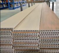 China Outdoor Smooth Wood Plastic Terrace Flooring for Different Size Swimming Pool Decking for sale