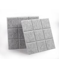 China Soundproof Board Grooved PET Felt Polyester Acoustic Panels Decoration 48 Color for sale