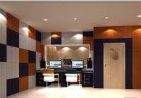 China Soundproof Board Grooved PET Felt Polyester Acoustic Panels Decoration 48 Color for sale