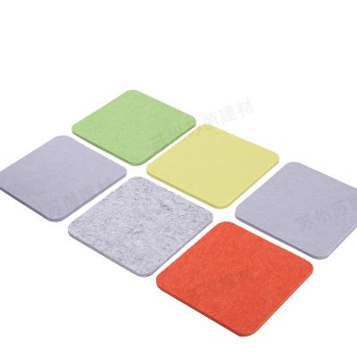 China Polyester Fiber Decorative Sound Absorbing Wall Panels 48 Basic Color for sale
