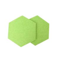 China Colorful Hexagon Design Polyester Fiber Acoustic Board For Wall Decoration for sale