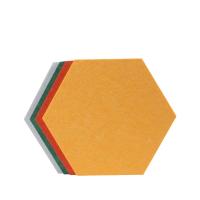 China Beveled Edge Decor Hexagonal Acoustic Panels Sound Proof Wall Decorative for sale