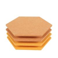 China Beveled Edge Decor Hexagonal Acoustic Panels Sound Proof Wall Decorative for sale