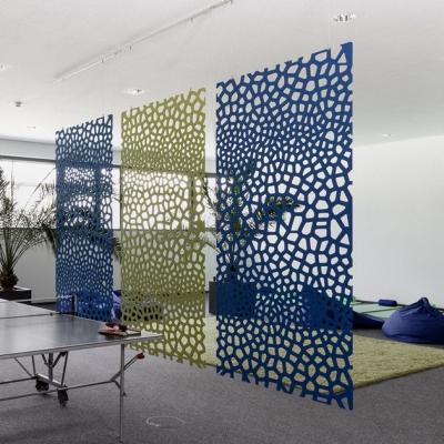 China PET Felt Polyester Fiber Acoustic Room Dividers 1220x2440mm for sale