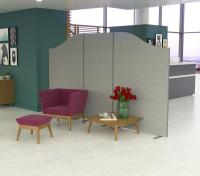 China Sound Absorbing Acoustic Office Dividers Free Standing Acoustic Office Partition for sale