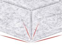 China Office Carve Decorative Acoustic Panels Soundproofing 14x12x0.4inches for sale