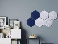 China Office Carve Decorative Acoustic Panels Soundproofing 14x12x0.4inches for sale