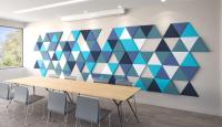China Various Shape 100% Polyester Fiber Acoustic Panels Customized Size for sale