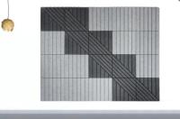 China Vertical Stripe Carving Wall Decoration Sound Cancelling Panels Polyester Fiber for sale