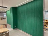 China Vertical Stripe Carving Wall Decoration Sound Cancelling Panels Polyester Fiber for sale