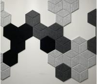China Carved Hexagonal Acoustic Panels Sound Proofing Home Studio Workspace for sale