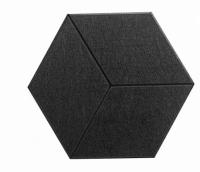 China 48 Basic Color Hexagon Acoustic Panel Sound Insulation Pad For Acoustic Treatment for sale