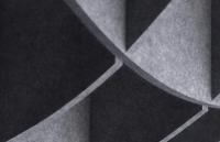 China Semi Circular Polyester Fiber Decorative Acoustic Ceiling Tiles Residential for sale