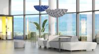 China Semi Circular Polyester Fiber Decorative Acoustic Ceiling Tiles Residential for sale