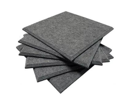 China Office Cinema Wall Soundproof Polyester Fiber Acoustic Panel Beveled Edge for sale
