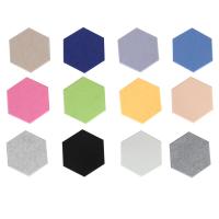 China PET Sound Absorbing Sound Hexagonal Acoustic Panels 14x12x0.5 Inches for sale
