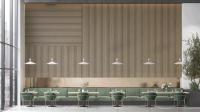 China Wall Ceiling Decorative Acoustic Slat Wood Wall Panels Sound Absorb Board for sale