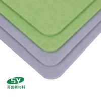 China 1220X2440X9mm Polyester Fiber Acoustic Panel Wall Decorative Fireproof for sale