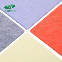 China Acoustic Sound Intensive Polished Polyester Fiber Board A1 Fireproof for sale