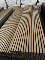 China Akupanel Wood Veneer Slat Acoustic Soundproof Wall Panels For Home Office for sale