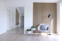 China Akupanel Wood Veneer Slat Acoustic Soundproof Wall Panels For Home Office for sale
