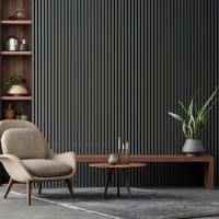 China Black Oak Acoustic Wood Slat Panels Soundproof For Auditorium for sale