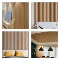 China Eco Sound Absorption Oak Veneer Wooden Acoustic Panel 21mm for sale