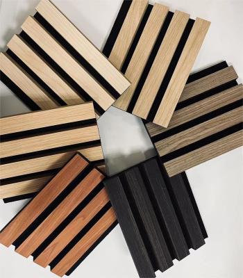 China Eco Sound Absorption Oak Veneer Wooden Acoustic Panel Decorative for sale