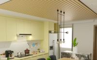 China Wood Slatted Wall Acoustic Felt Panels For Interior Wall And Ceiling Decoration for sale
