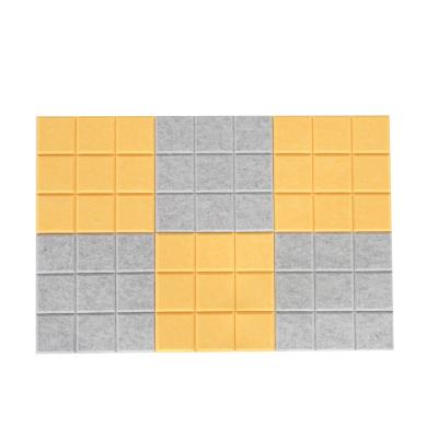 China Sound Proof Polyester Acoustic Panels Slotted PET Felt Acoustic Panel for sale