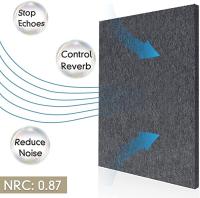 China Wall Decoration Black Acoustic Panels Sound Absorbing 600x600mm for sale