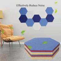 China Self-adhesive Soundproof Wall Panels, Hexagon Sound Absorbing Panel for Bedroom, Game Room, Home Studio for sale