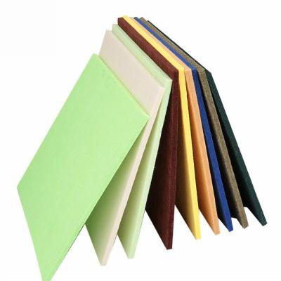 China 100% Polyester Fiber Acoustic Panel Wall Decoration Soundproof Board for sale