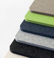 China 100% Polyester Fiber Acoustic Panel Wall Decoration Soundproof Board for sale