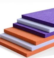 China Office Acoustic Panel Pet Fiber Felt Sound Absorbing Wall Decorative for sale