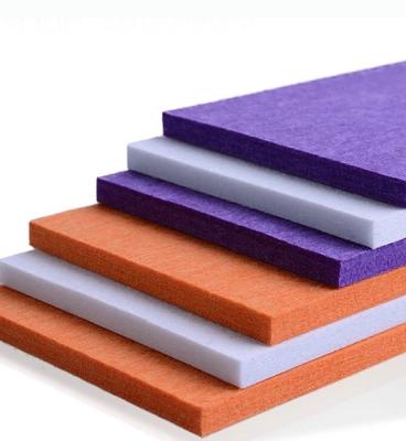 China Office Acoustic Panel Pet Fiber Felt Sound Absorbing Wall Decorative for sale
