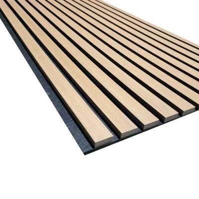 China Polyester Density 1350 - 1700gsm Wood Slat Acoustic Panel For Optimal Acoustic Control for sale