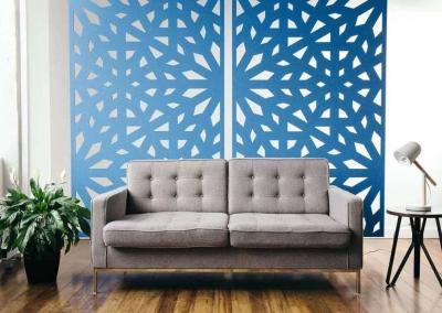 China Easy Install PET Acoustic Room Dividers Partition Cubicle Divider Screen Soundproof for sale